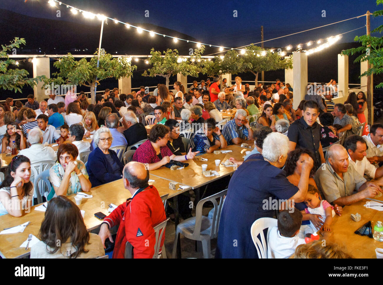 Greek island summer festivities hi-res stock photography and images - Alamy