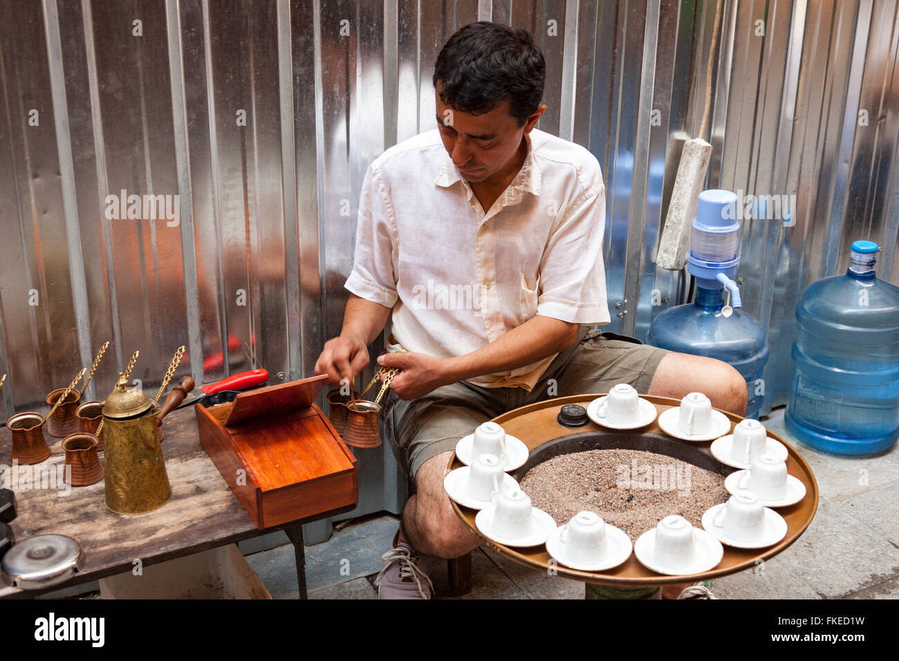 Person making coffee hi-res stock photography and images - Alamy