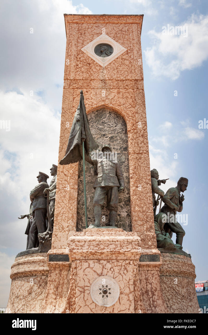 Republic Monument, designed by Pietro Canonica, Taksim Square, Istanbul ...
