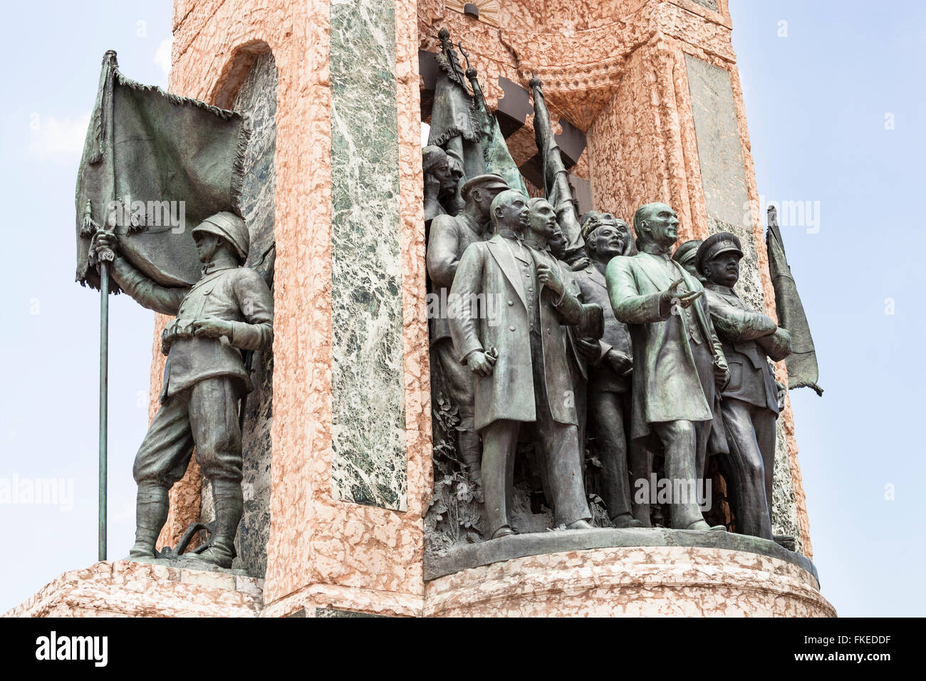 Republic Monument, designed by Pietro Canonica, Taksim Square, Istanbul ...
