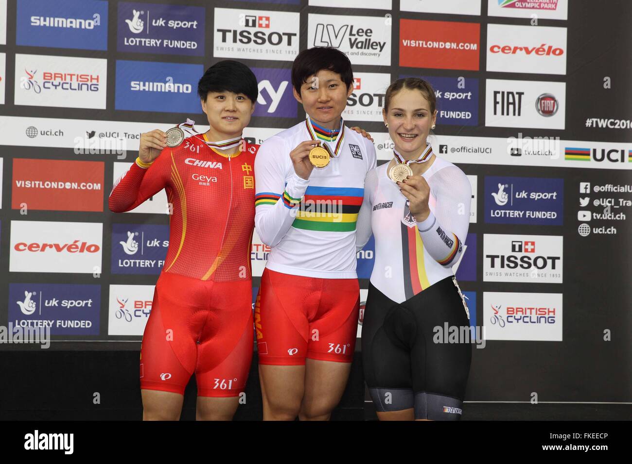 Lee Valley Velo Centre, London UK. 06th Mar, 2016. UCI Track Cycling ...