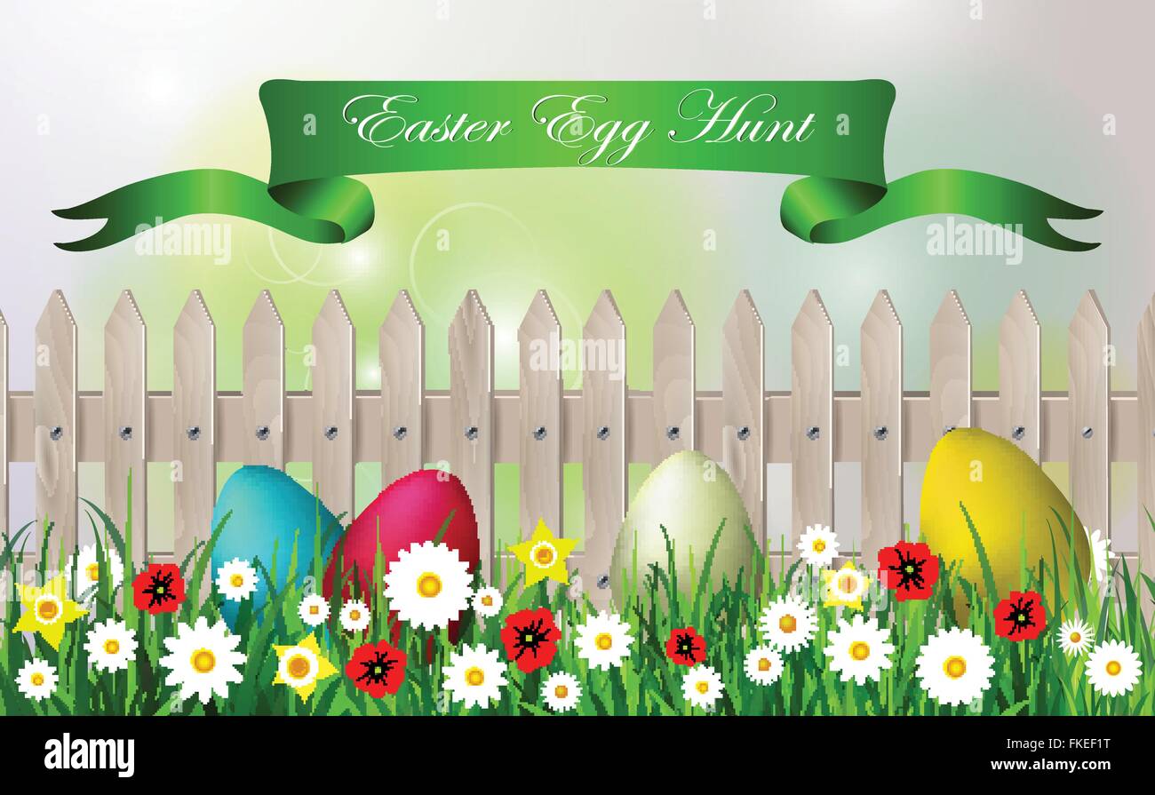 Easter egg hunt background Stock Vector Image & Art - Alamy