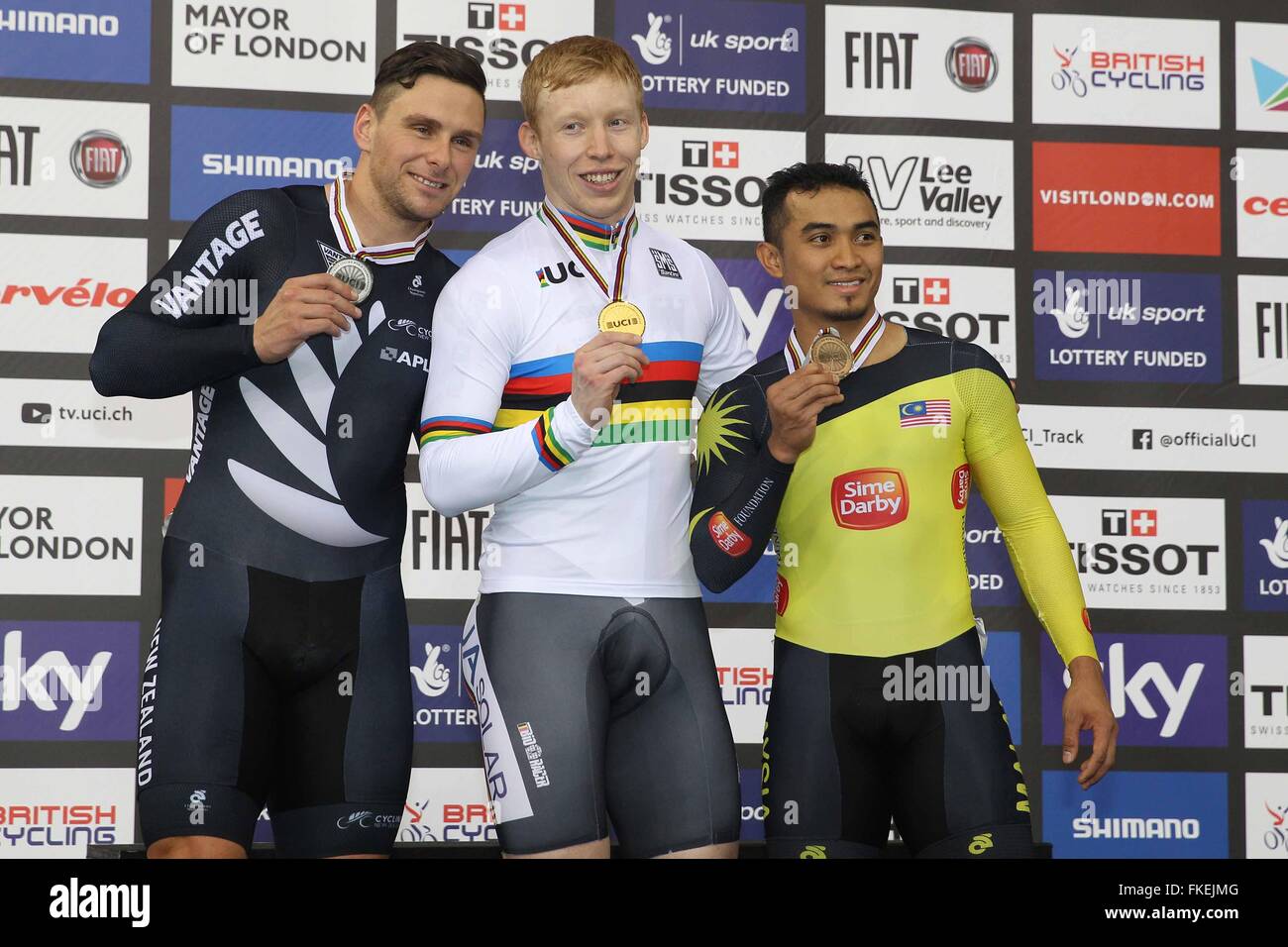 Lee Valley Velo Centre, London UK. 06th Mar, 2016. UCI Track Cycling ...