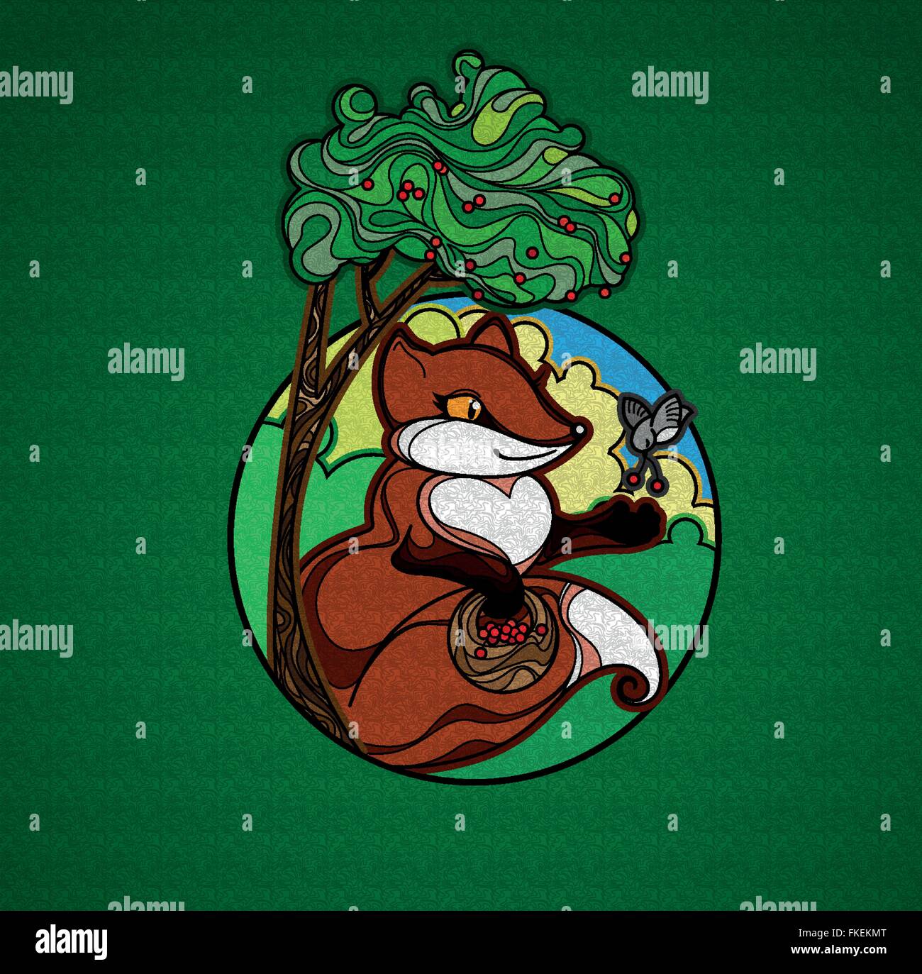 Cherry tail Stock Vector Images - Alamy