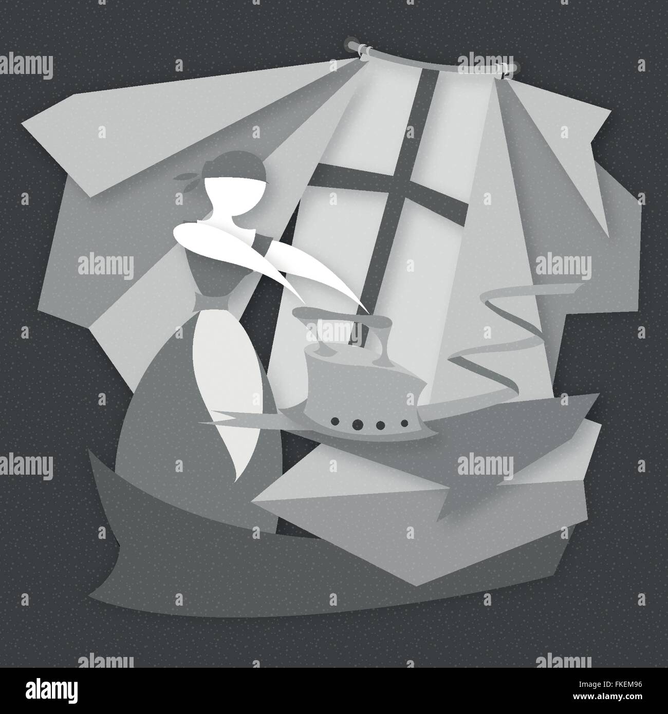 Woman chores Stock Vector Images - Alamy