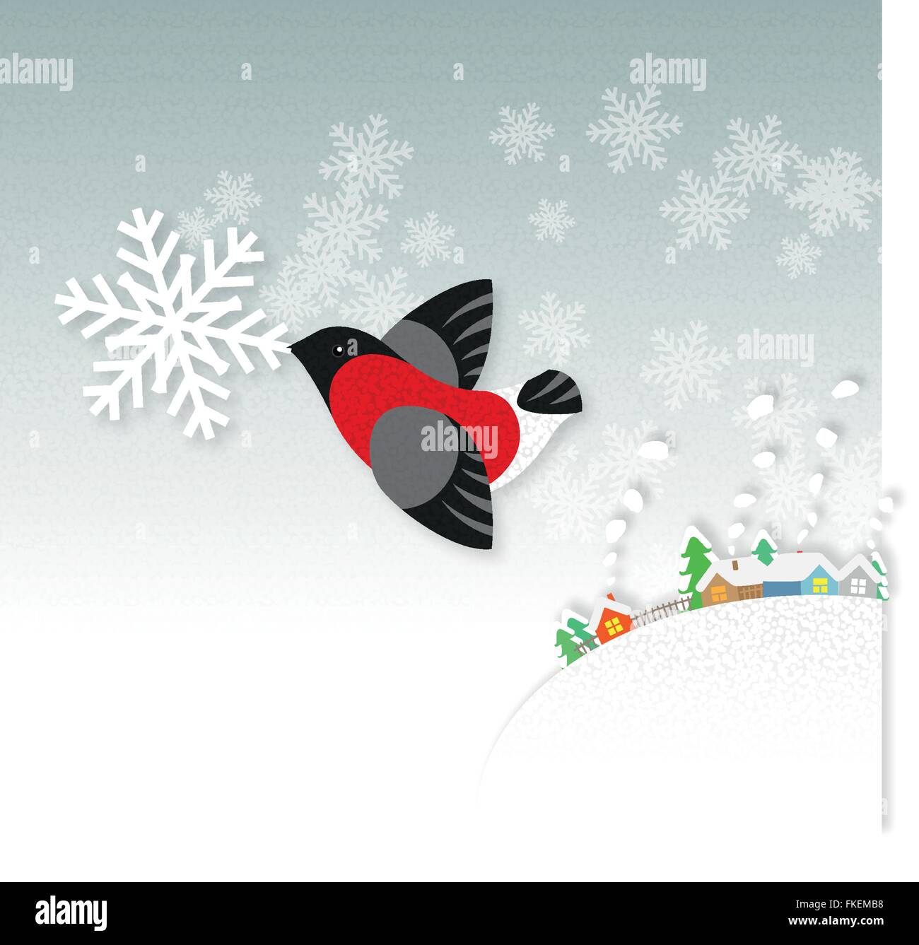 Animal cold snow painting Stock Vector Images - Alamy