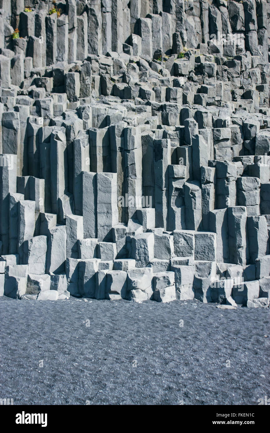 Texture Of Icelandic Stones, Basalt Columns Stock Photo - Alamy