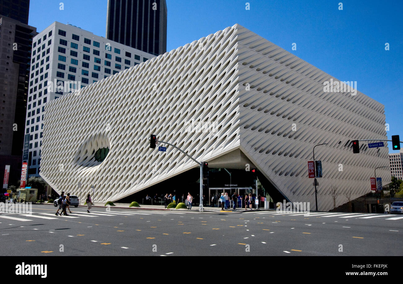 The Broad Museum in downtown Los Angeles, CA Stock Photo - Alamy