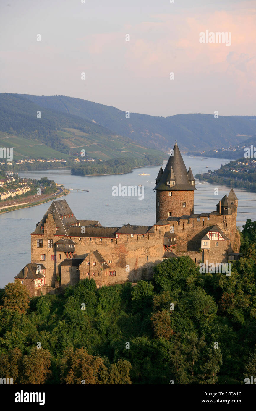 Stahleck Castle, Bacharach, Rhine Gorge, Rhineland-Palatinate, Germany ...