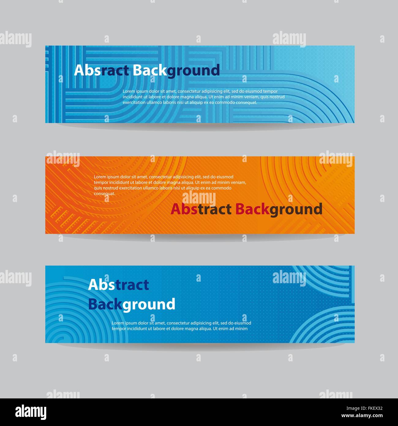 Abstract Blue and Orange Banners Stock Vector Image & Art - Alamy