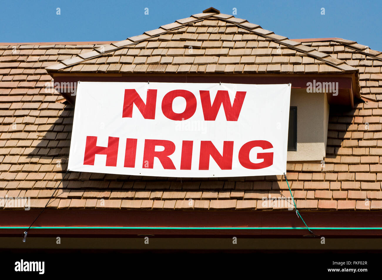 Now Hiring Banner Stock Photo - Alamy