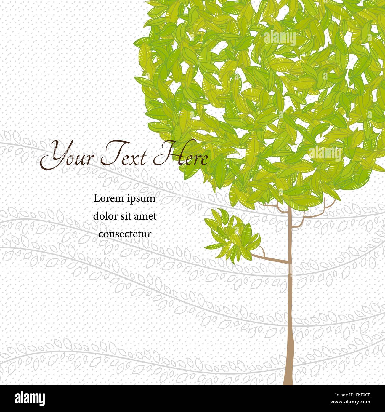 Greenleaves Wind Tree Stock Vector Image & Art - Alamy