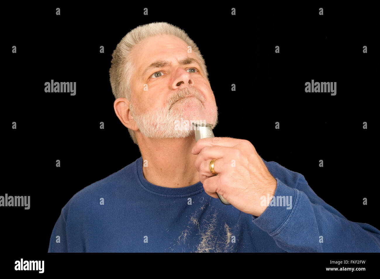 Shaving Off The Beard Stock Photo - Alamy