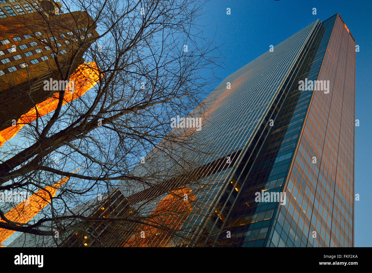 Buildings of Midtown Manhattan at sunset Stock Photo - Alamy