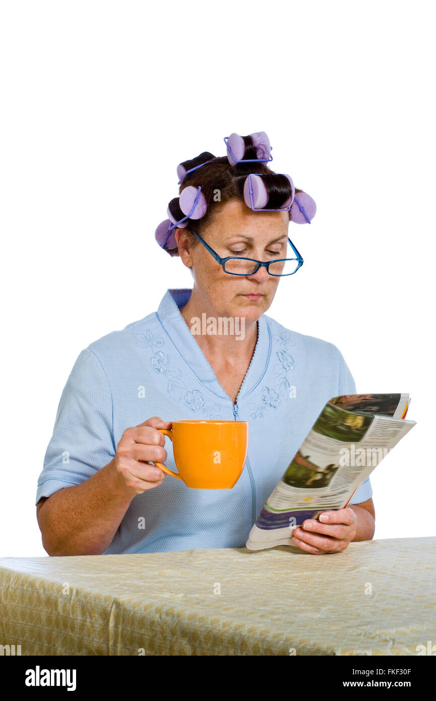 Reading newspaper paper hi-res stock photography and images - Alamy