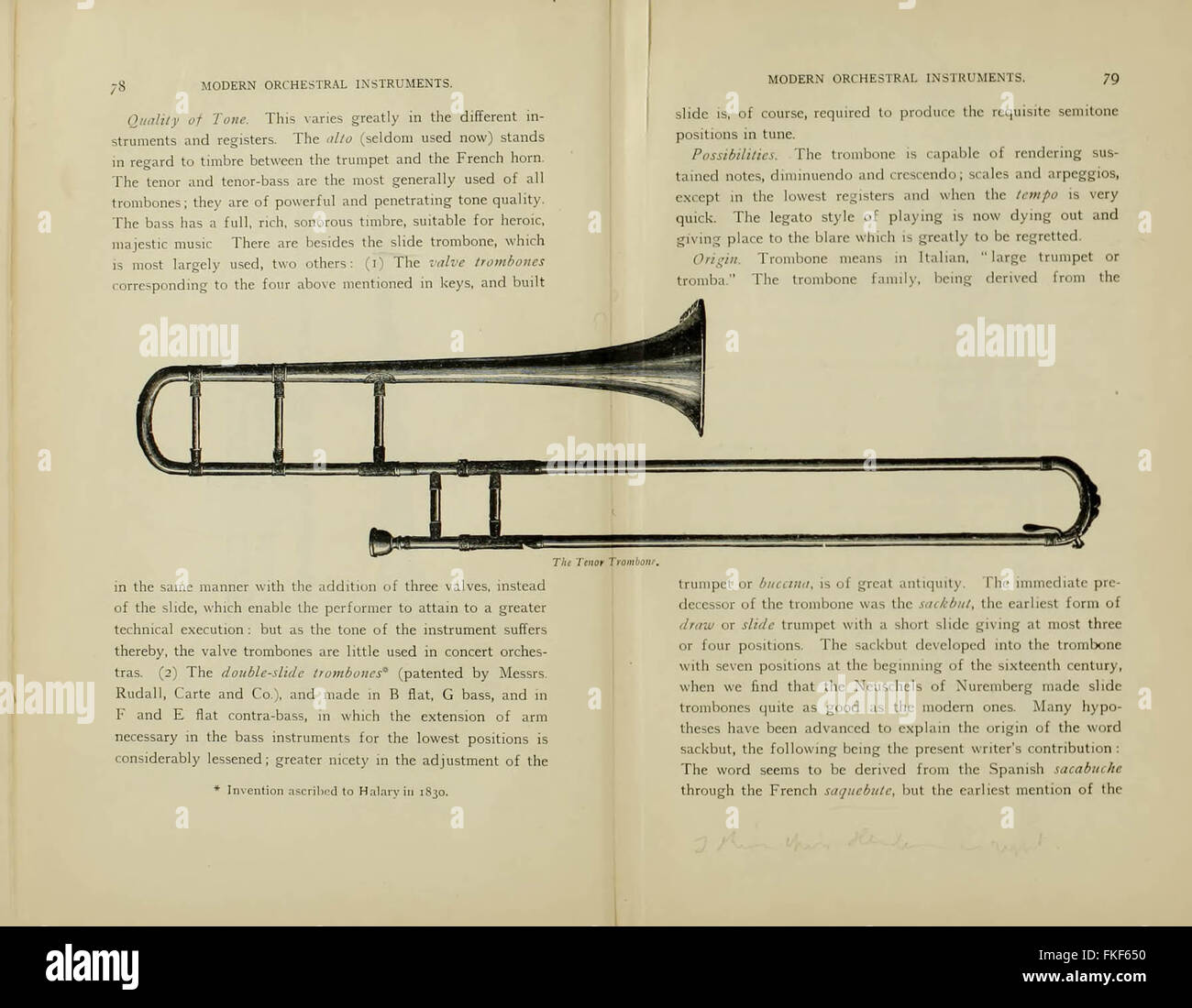 Instruments orchestra early records precursors hi-res stock photography ...