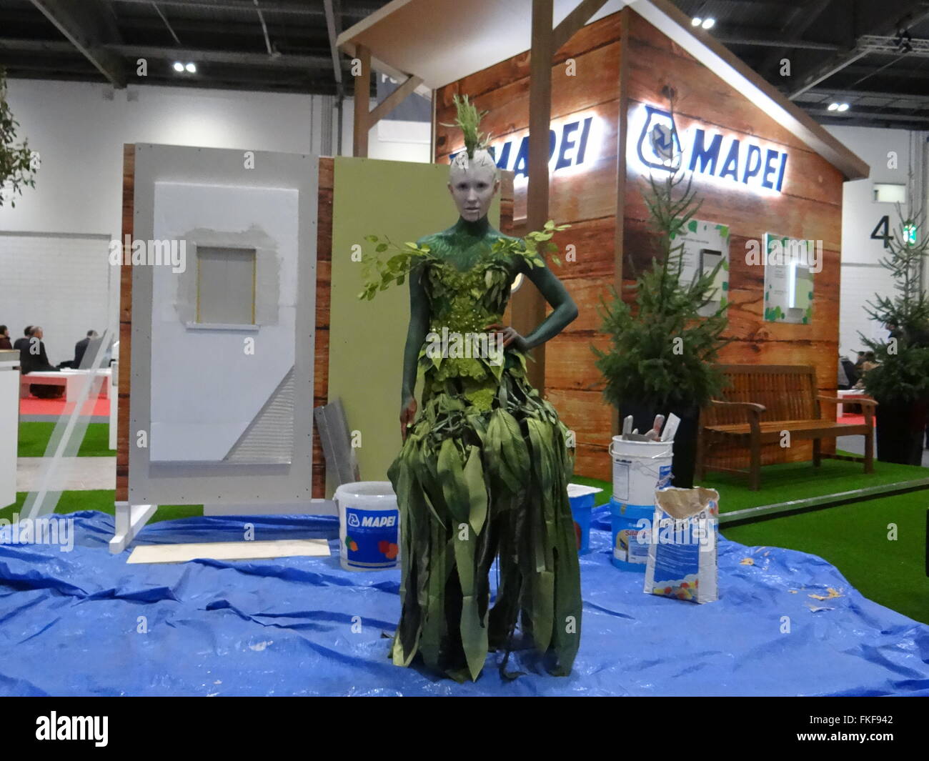 London, UK. 8th March, 2016. EcoBuild exhibition 2016 at ExCel, London ...