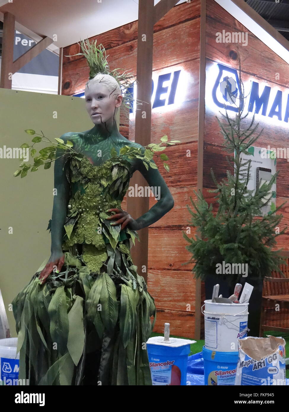 London, UK. 8th March, 2016. EcoBuild exhibition 2016 at ExCel, London ...