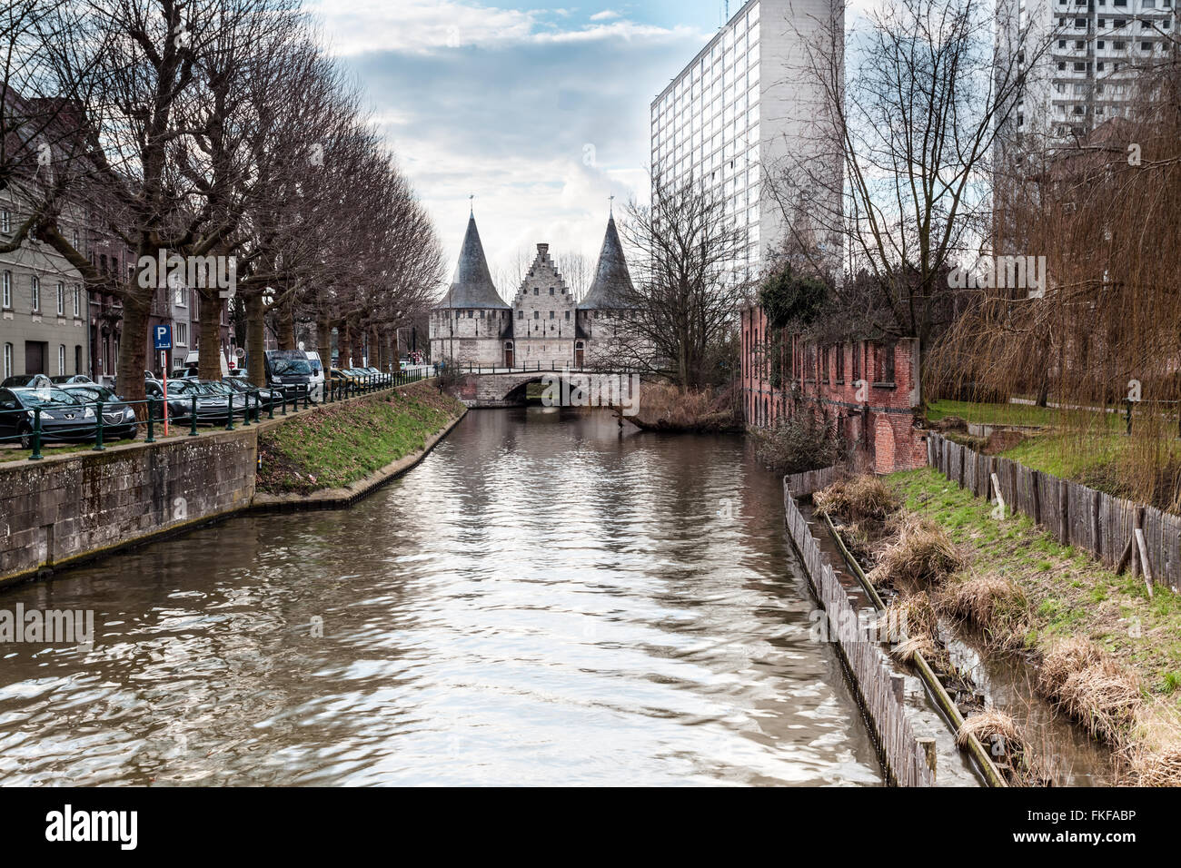 the three towers in the years of the medieval time Stock Photo - Alamy