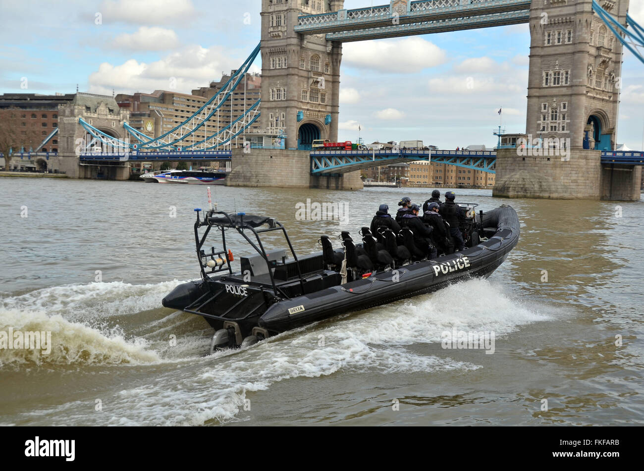 London, UK, 8 March 2016, Metropolitan Police high speed jet engine ...