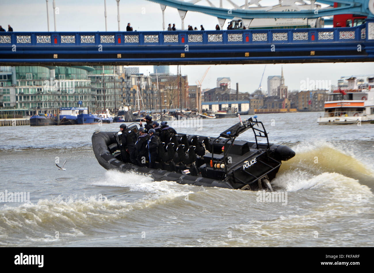 London, UK, 8 March 2016, Metropolitan Police high speed jet engine ...