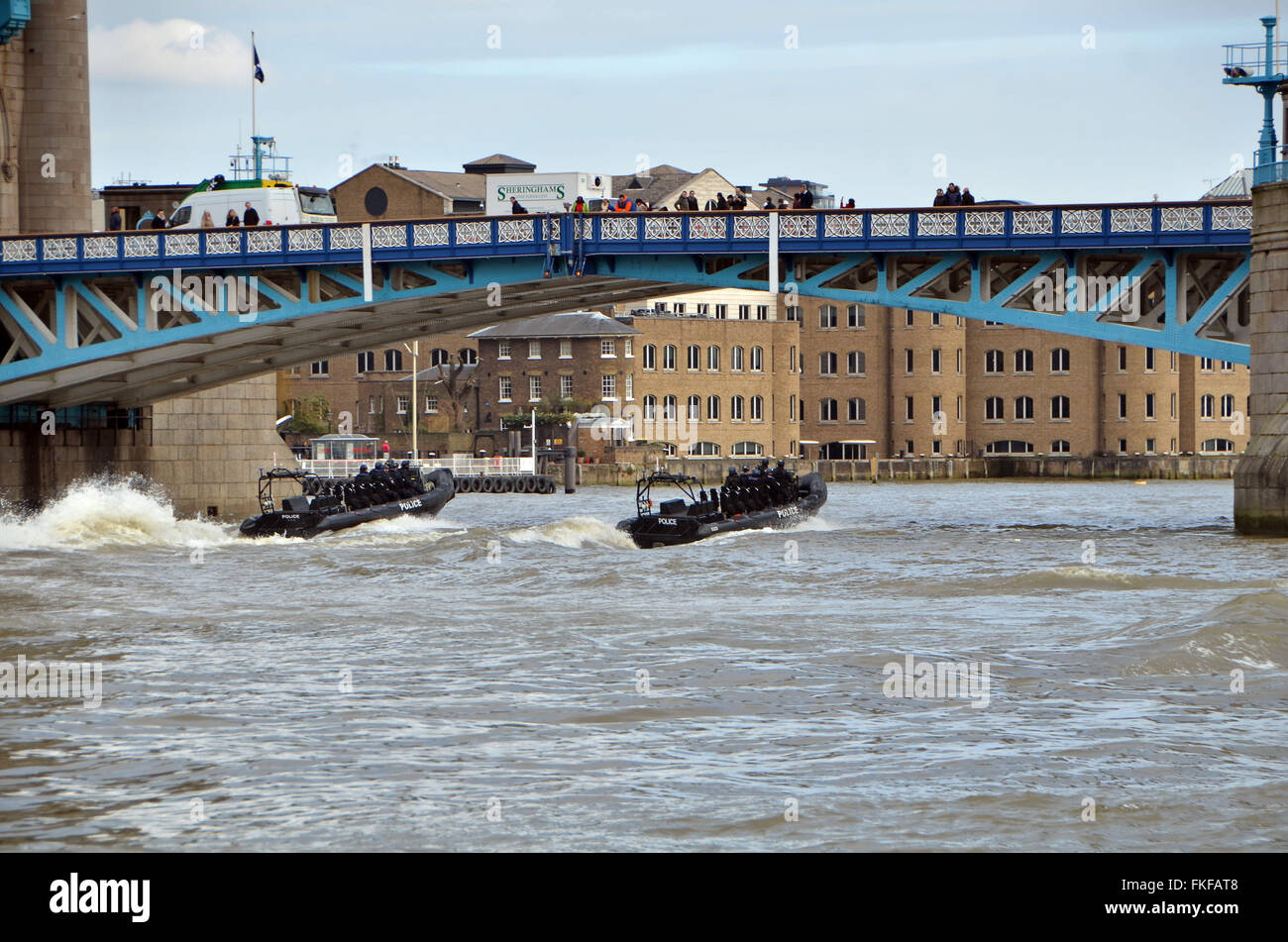 London, UK, 8 March 2016, Metropolitan Police high speed jet engine ...