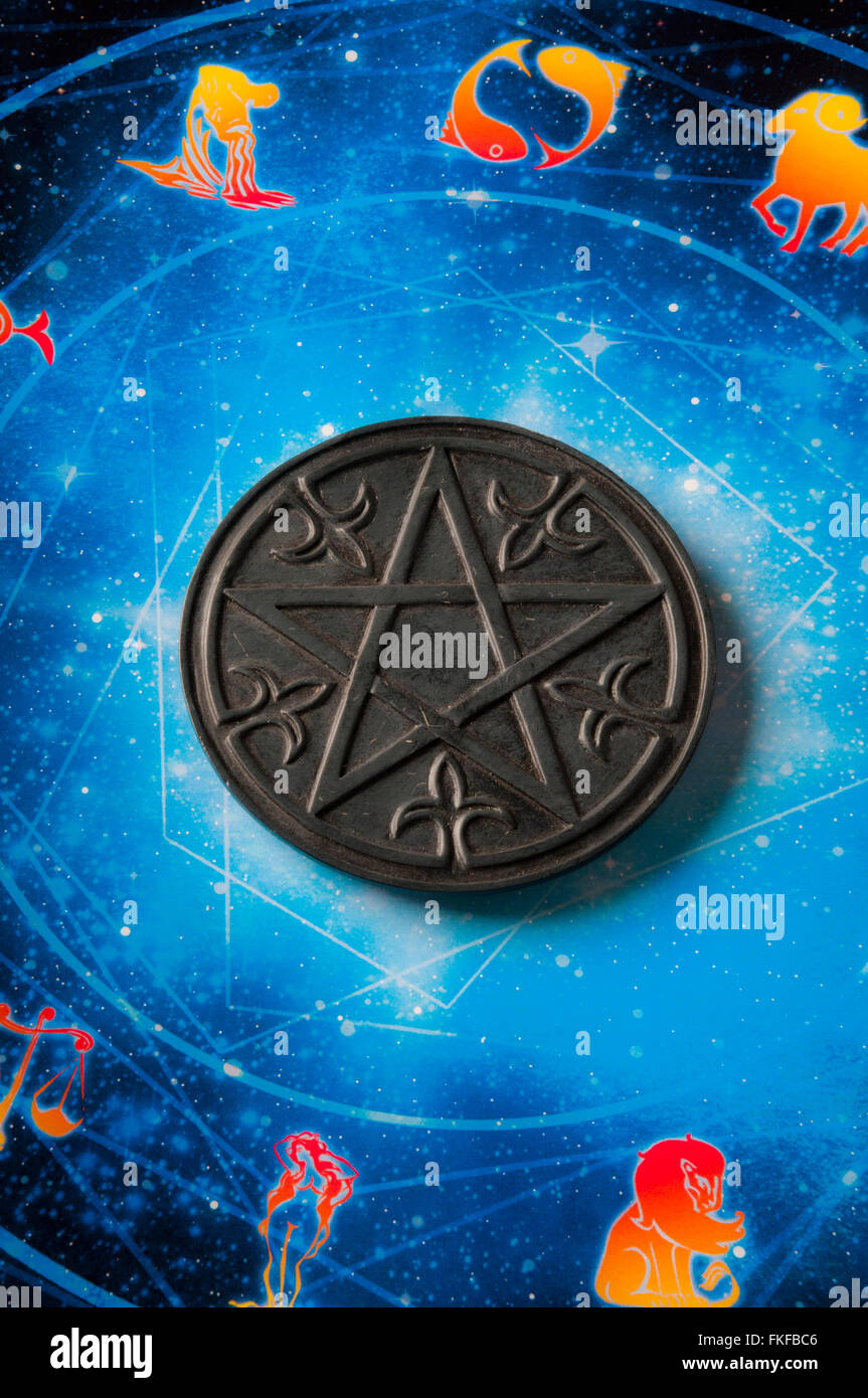 pentagram and astrology Stock Photo - Alamy