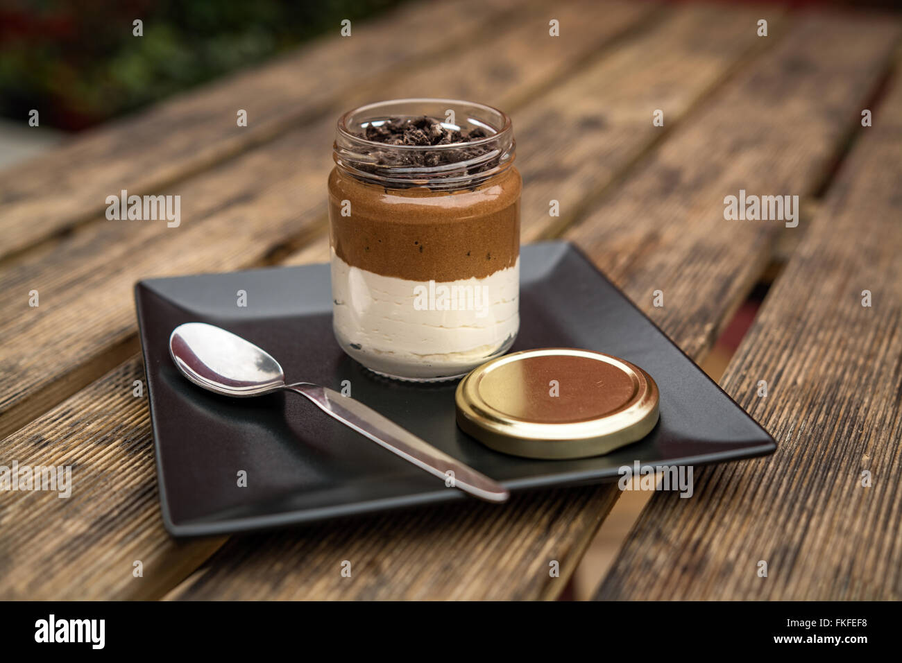 Mousse au chocolat white background hi-res stock photography and images ...