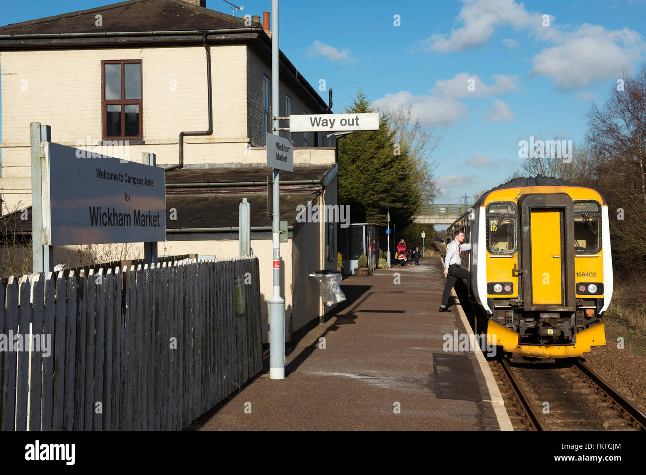 Campsea Ashe (Wickham Market) railway station on the 49-mile Ipswich to ...
