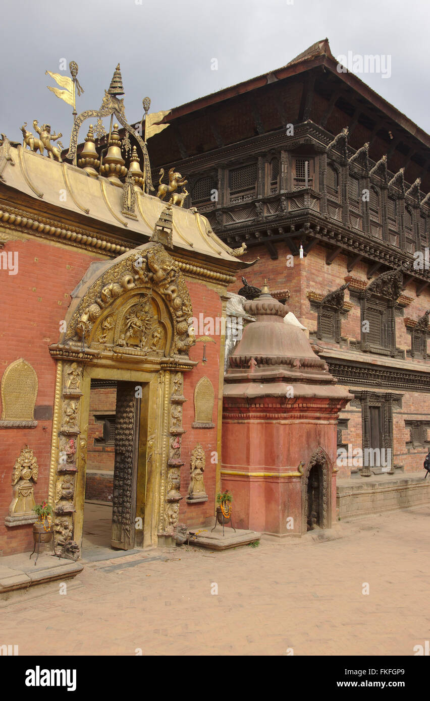 Bhaktapur, Golden Gate (Sun Dhoka) of the Royal Palace, Palace of 55 ...
