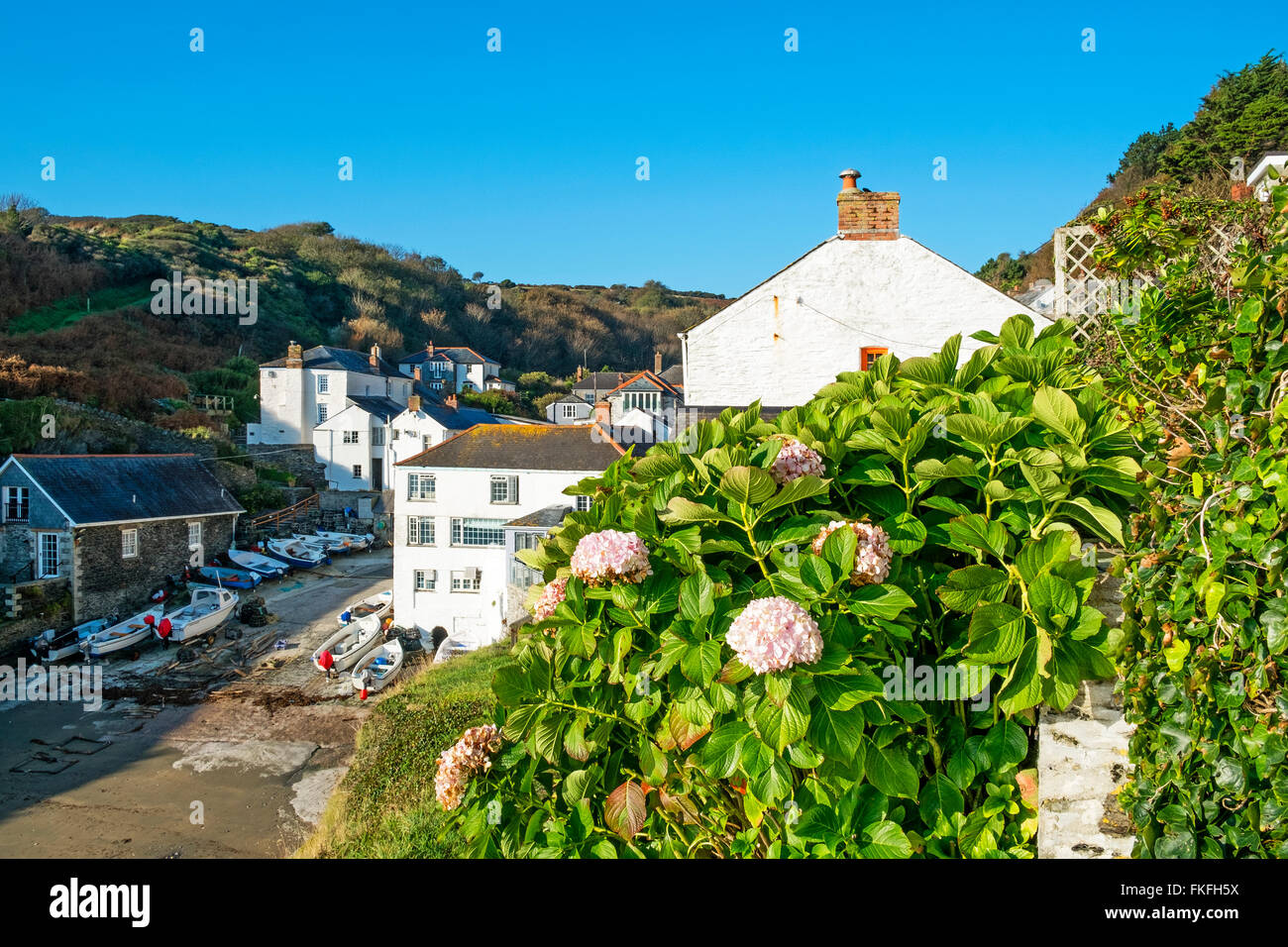 The village of Portloe in Cornwall, UK Stock Photo - Alamy