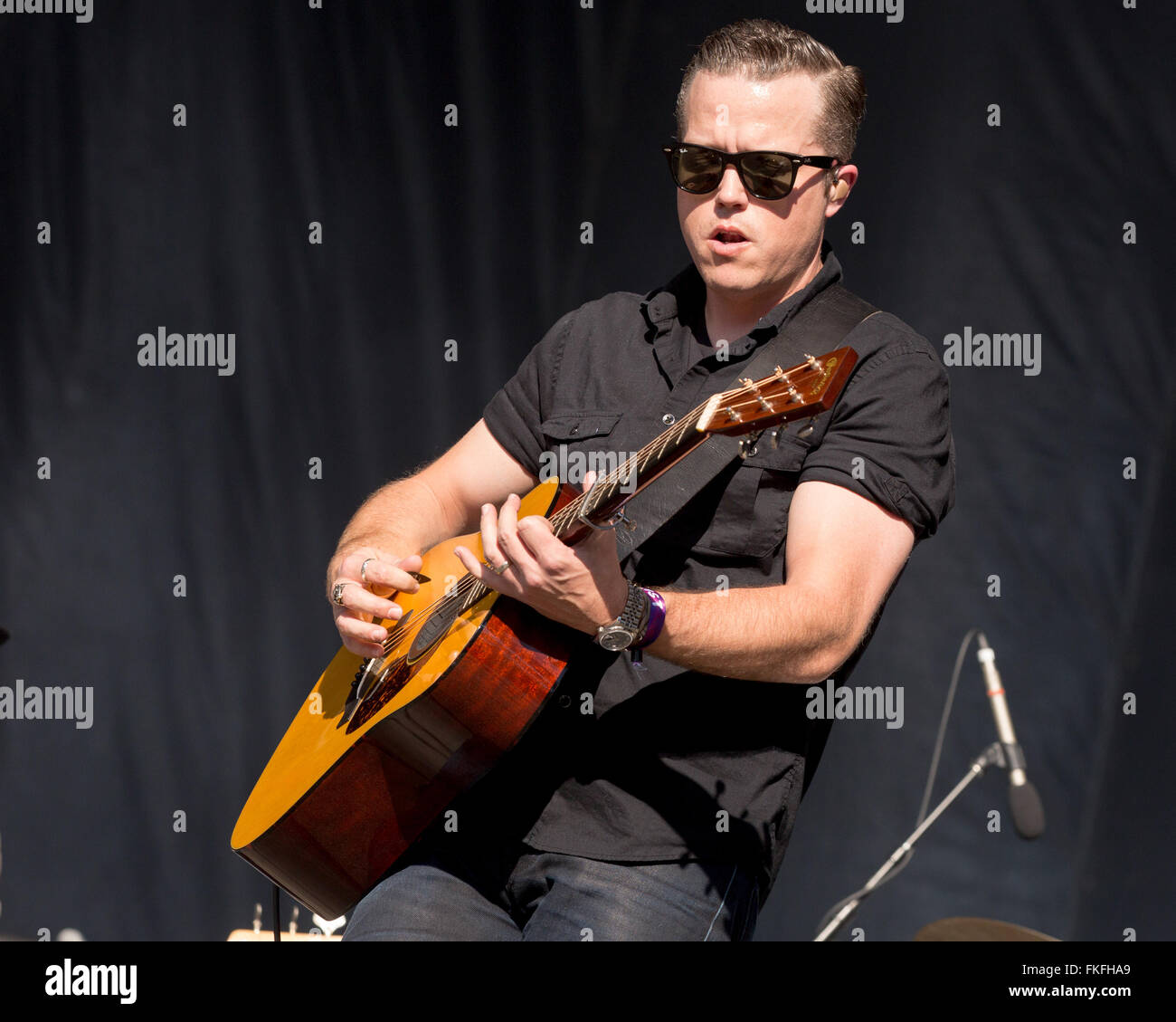 Okeechobee, Florida, USA. 6th Mar, 2016. Musician JASON ISBELL performs ...