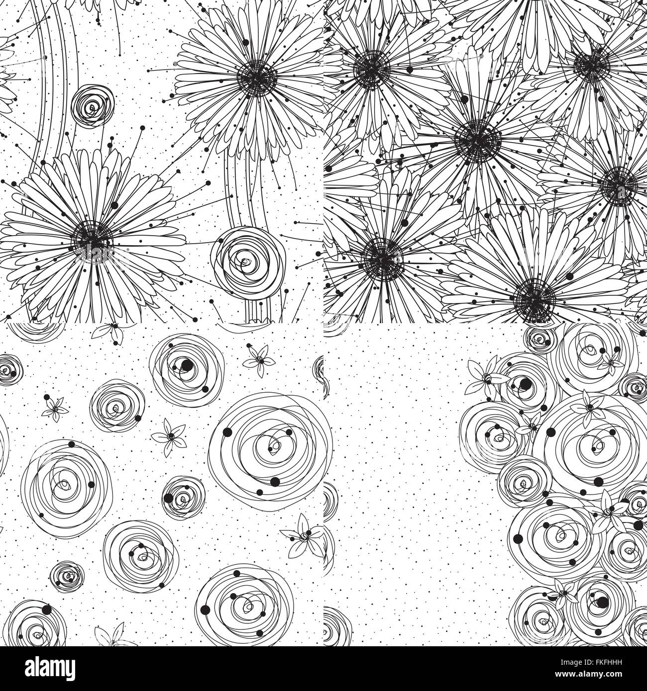 Four Ink Patterns Stock Vector Image & Art - Alamy