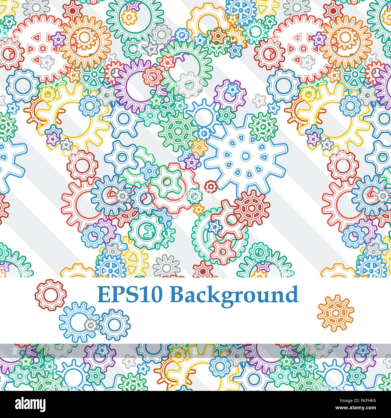 Vector Background with Colored Gears Stock Vector Image & Art - Alamy