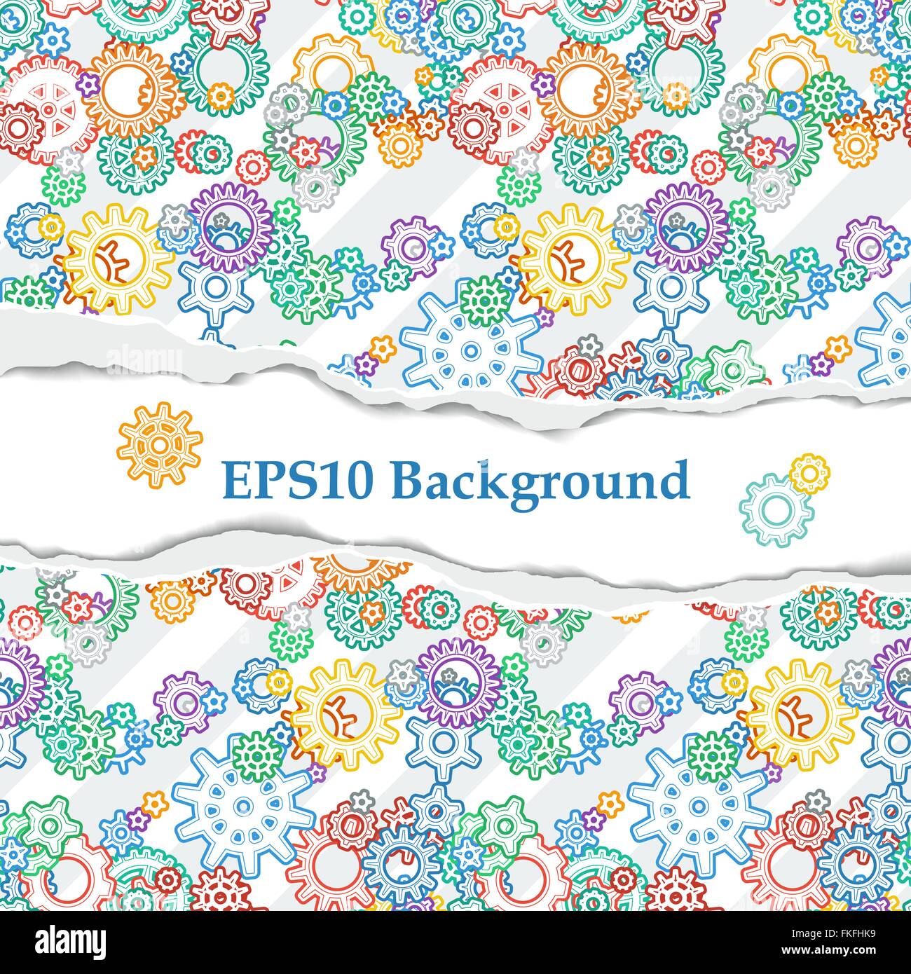 Vector Background with Colored Gears Stock Vector Image & Art - Alamy