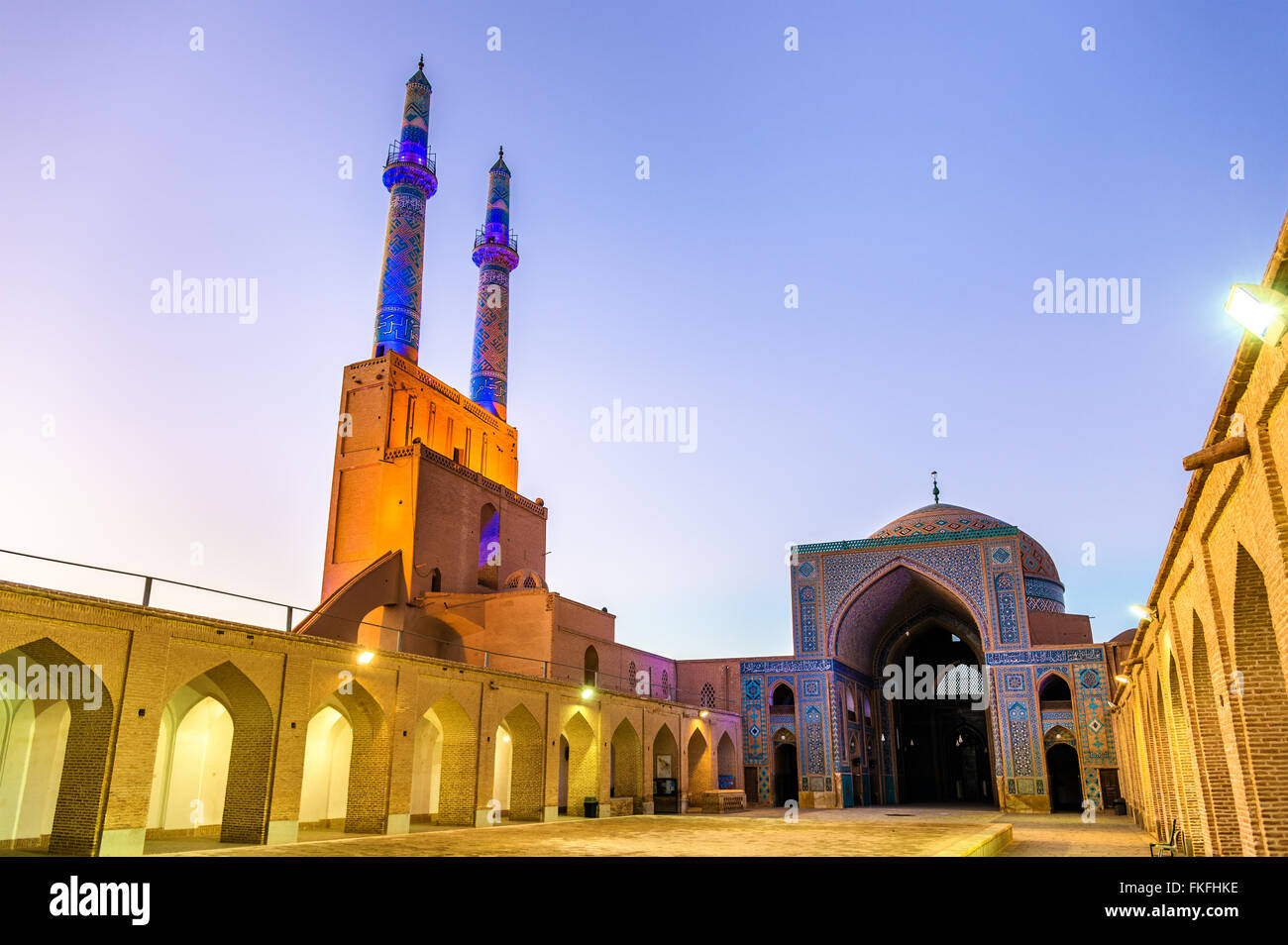 Jame Mosque of Yazd in Iran Stock Photo - Alamy
