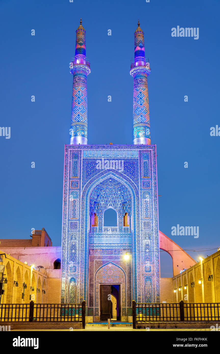Jame Mosque of Yazd in Iran Stock Photo - Alamy
