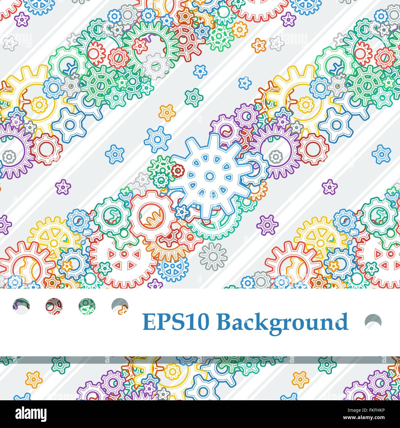 Vector Background with Colored Gears Stock Vector Image & Art - Alamy