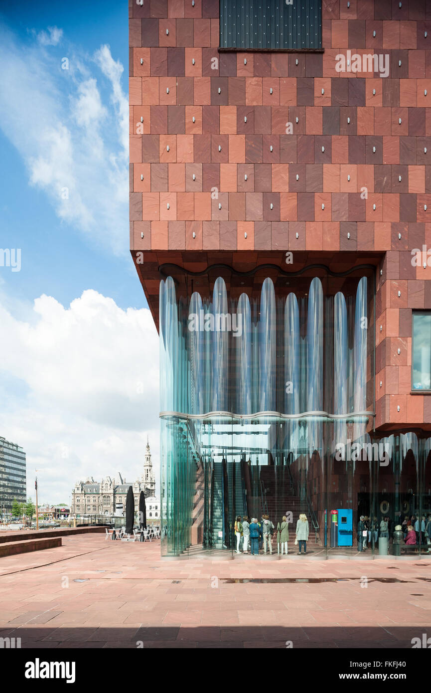 Belgium, Antwerp, MAS - Museum aan de stroom Stock Photo - Alamy