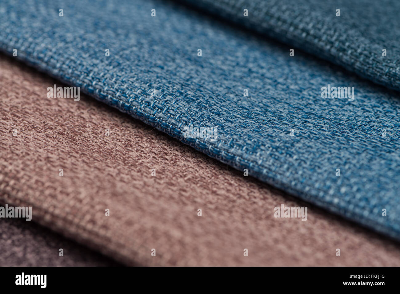 Closeup detail of multi color fabric texture samples Stock Photo - Alamy