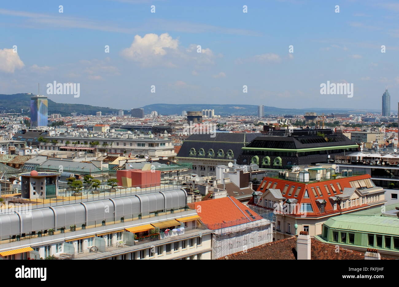 Vienna skyline aerial hi-res stock photography and images - Alamy