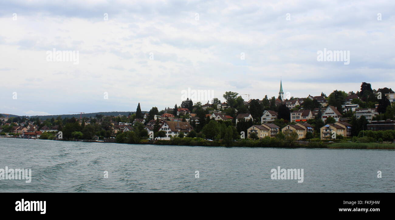 Zurich lake skyline hi-res stock photography and images - Alamy