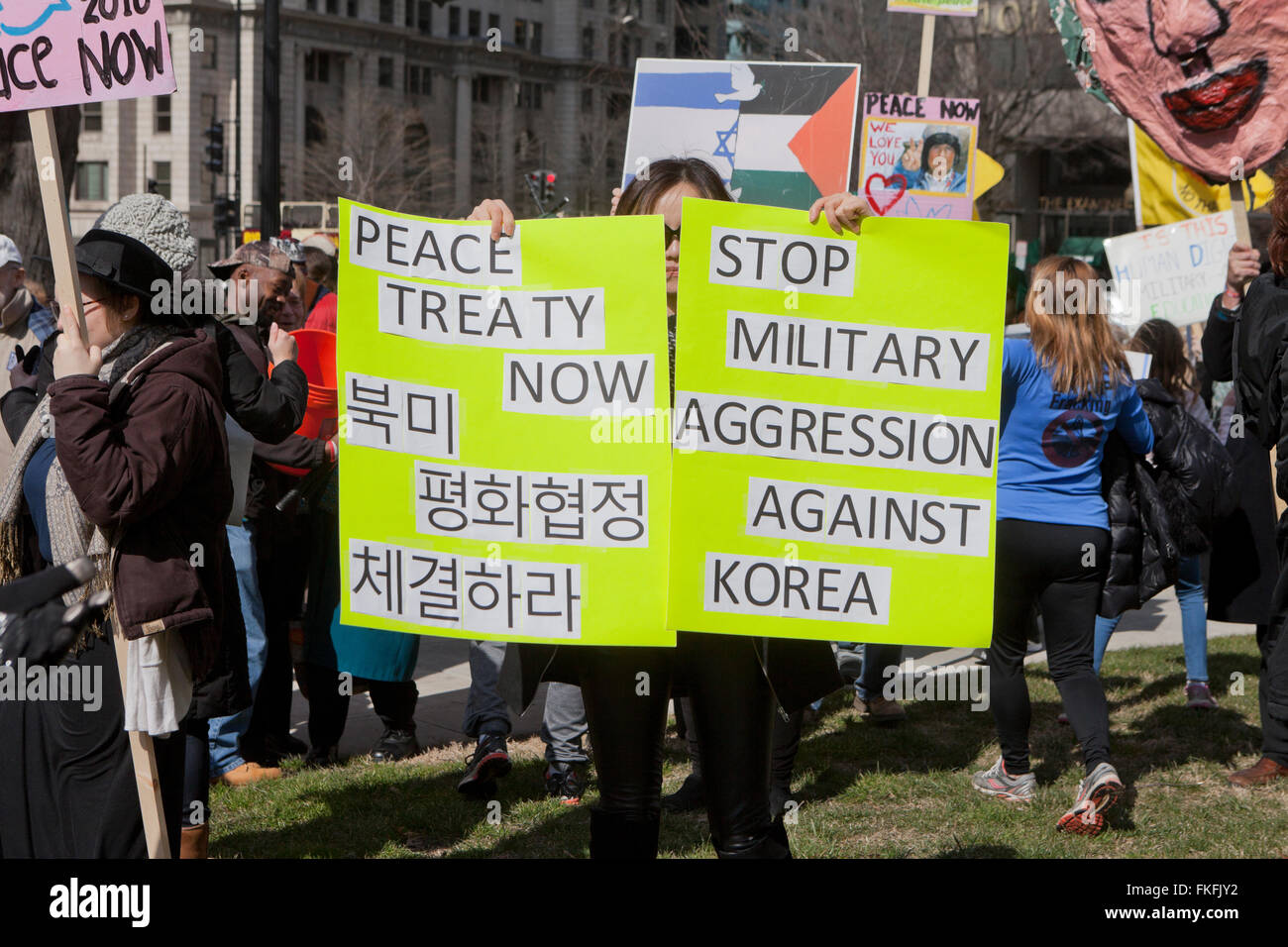 January 27, 2016 - Washington, DC USA: Peace activists march in memory ...