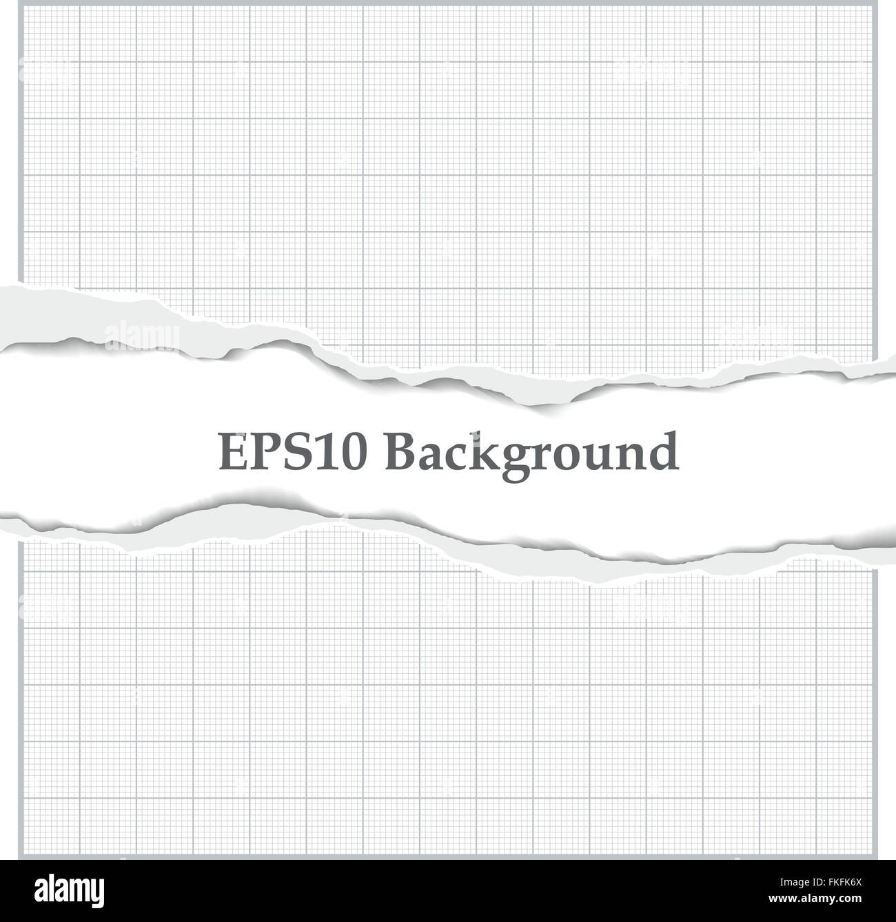 Graph Paper With Torn Mid Stock Vector Image & Art - Alamy