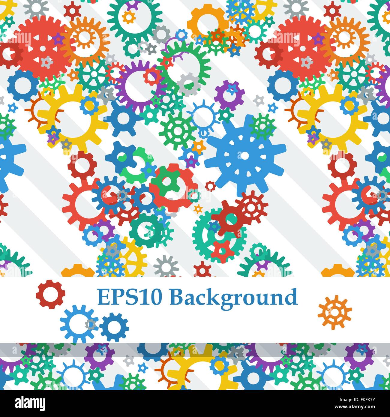 Abstract Background with Colorful Gears Stock Vector Image & Art - Alamy