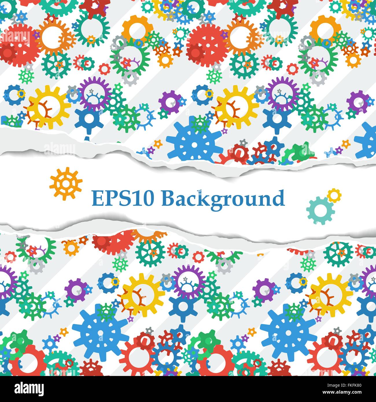 Abstract Background with Colorful Gears Stock Vector Image & Art - Alamy