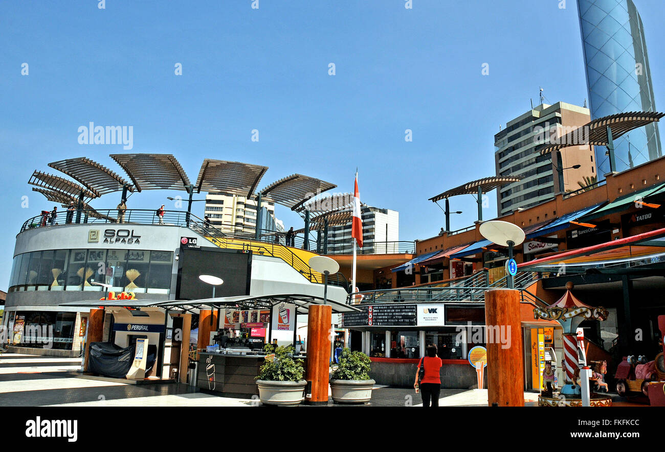 Larcomar shopping center Miraflores Lima Peru Stock Photo - Alamy