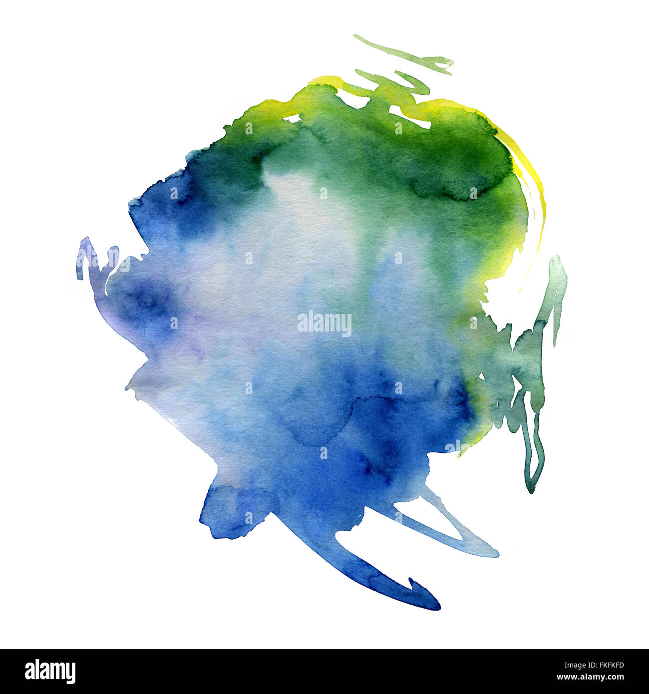 Colorful Watercolor Stain Stock Photo - Alamy