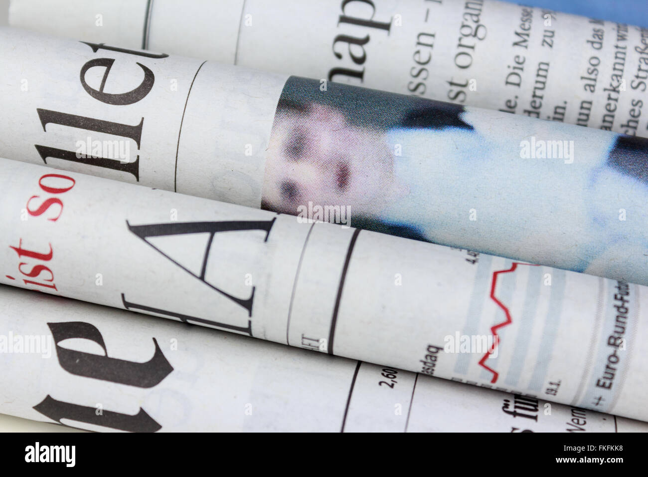 Fake news page letters hi-res stock photography and images - Alamy