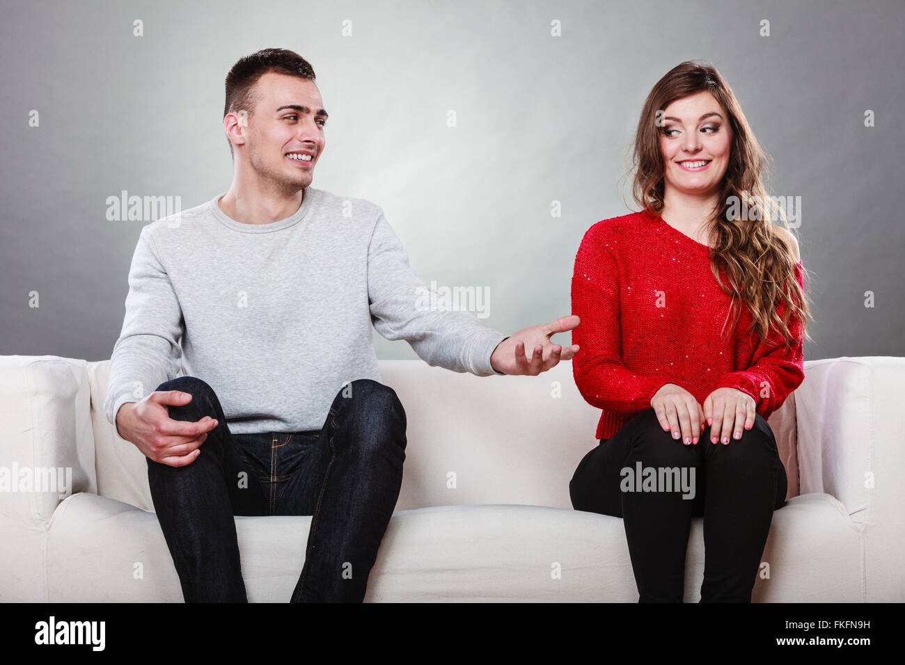 Woman man awkward meeting hi-res stock photography and images - Alamy